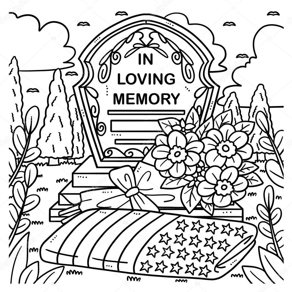 Una p gina para colorear lindo y divertido de En memoria amorosa ...