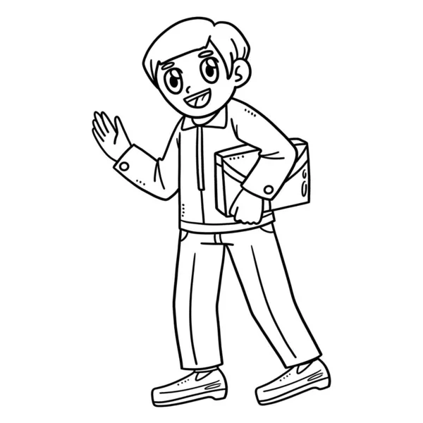 Image vectorielle Cette Page Colorier Montre Pompier Tenant Masque Gaz ...