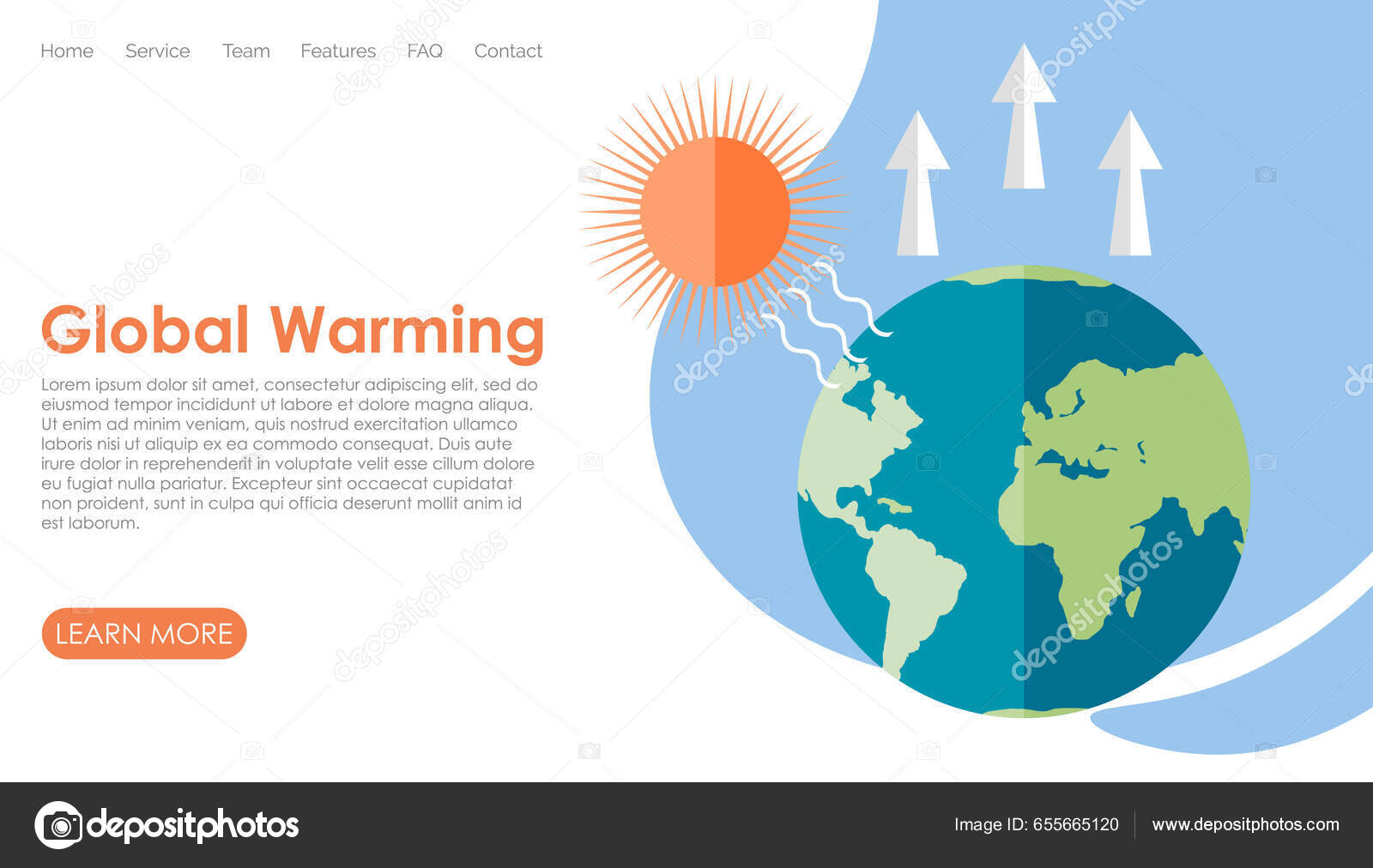 Calentamiento Global Aumento Del Nivel Del Mar Aumento Temperatura Del ...