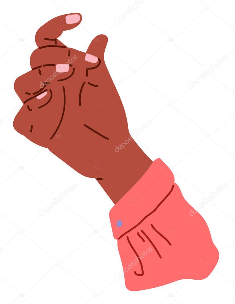 Las manos representan la ilustración vectorial. Las manos alzadas ...