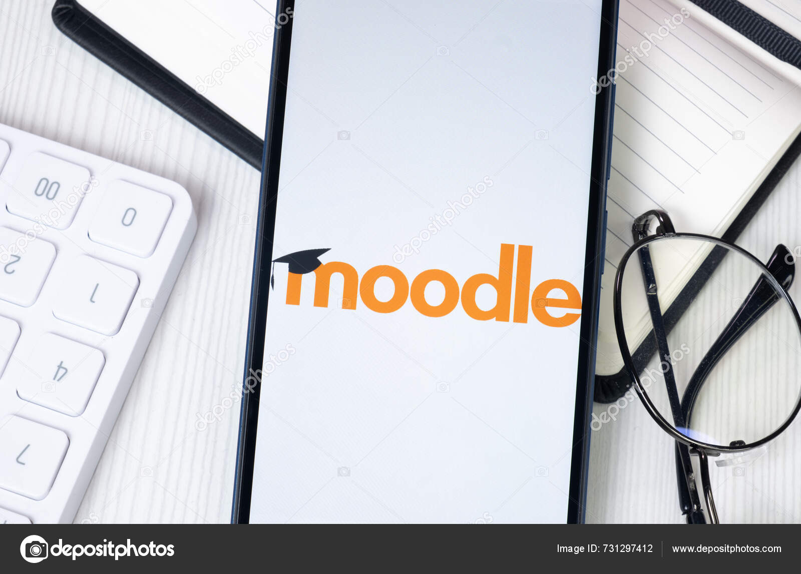 Nueva York Junio 2024 Logotipo Moodle Icono Pantalla Del Teléfono ...