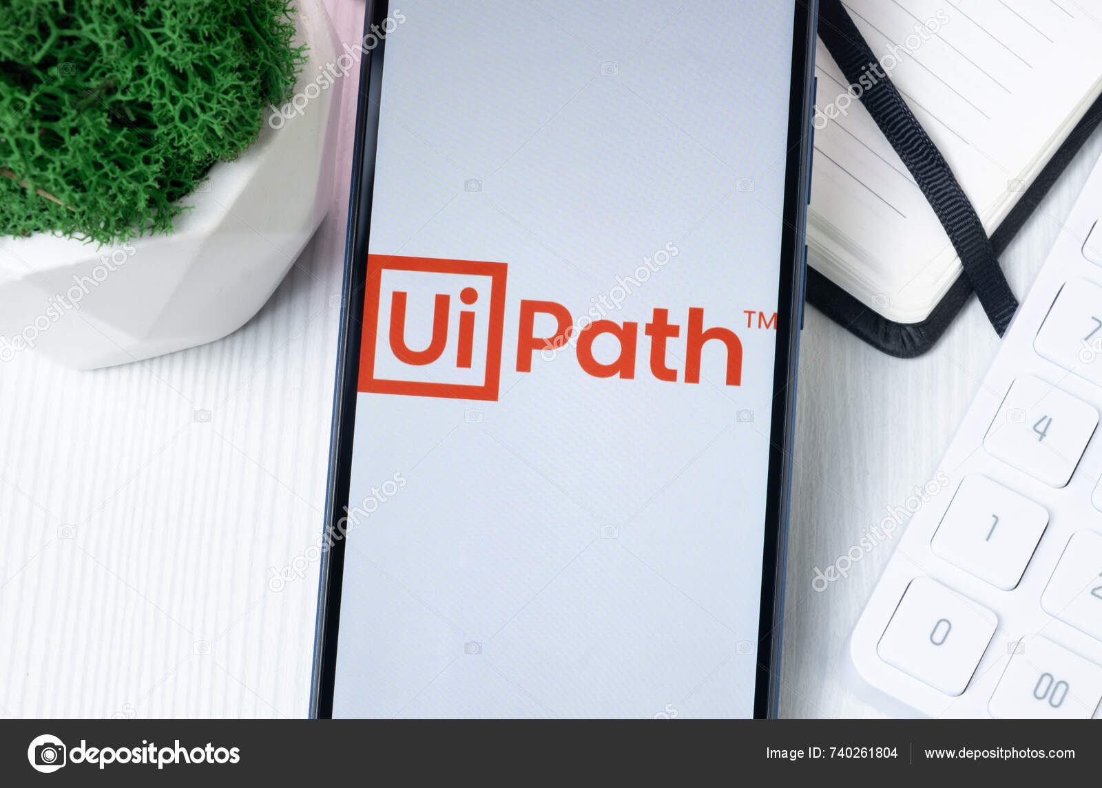 New York Usa August 2024 Uipath Logo Phone Screen Company — Stock ...