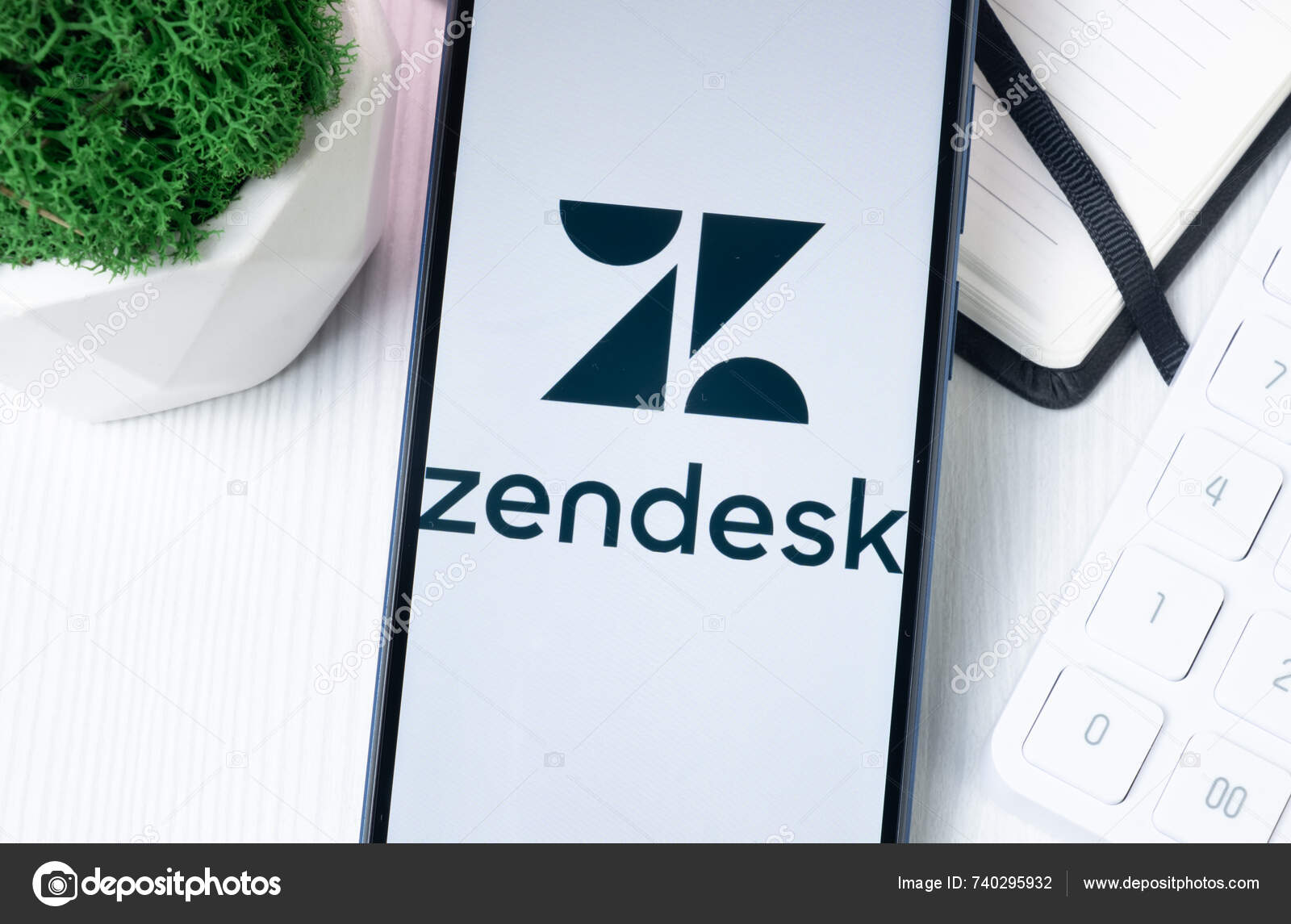 New York Usa August 2024 Zendesk Logo Phone Screen Company — Stock ...