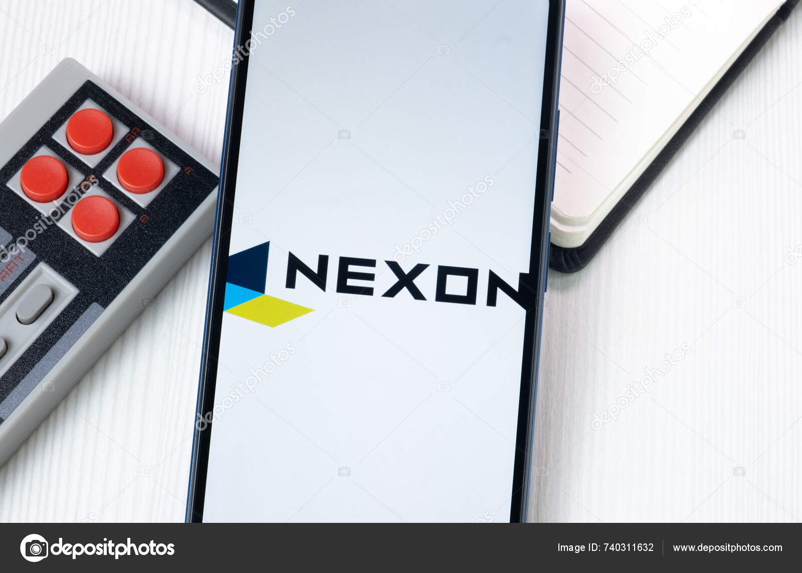 New York Usa August 2024 Nexon Logo Phone Screen Company — Stock ...