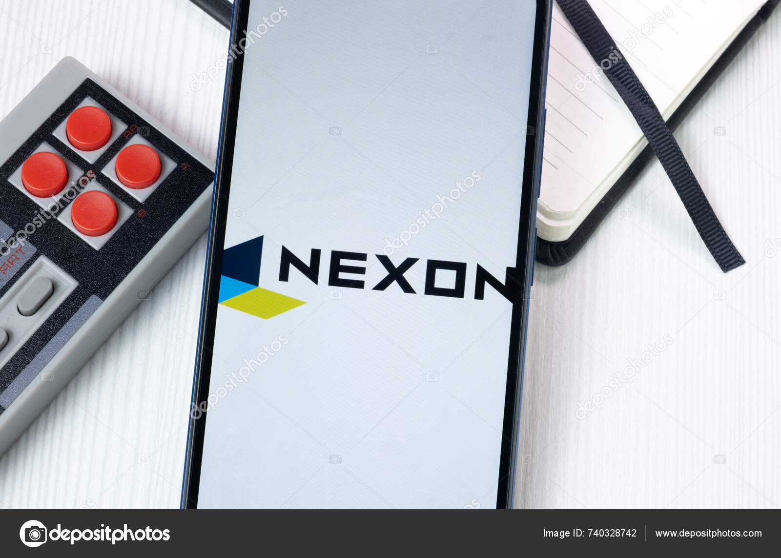 New York Usa August 2024 Nexon Logo Phone Screen Company — Stock ...