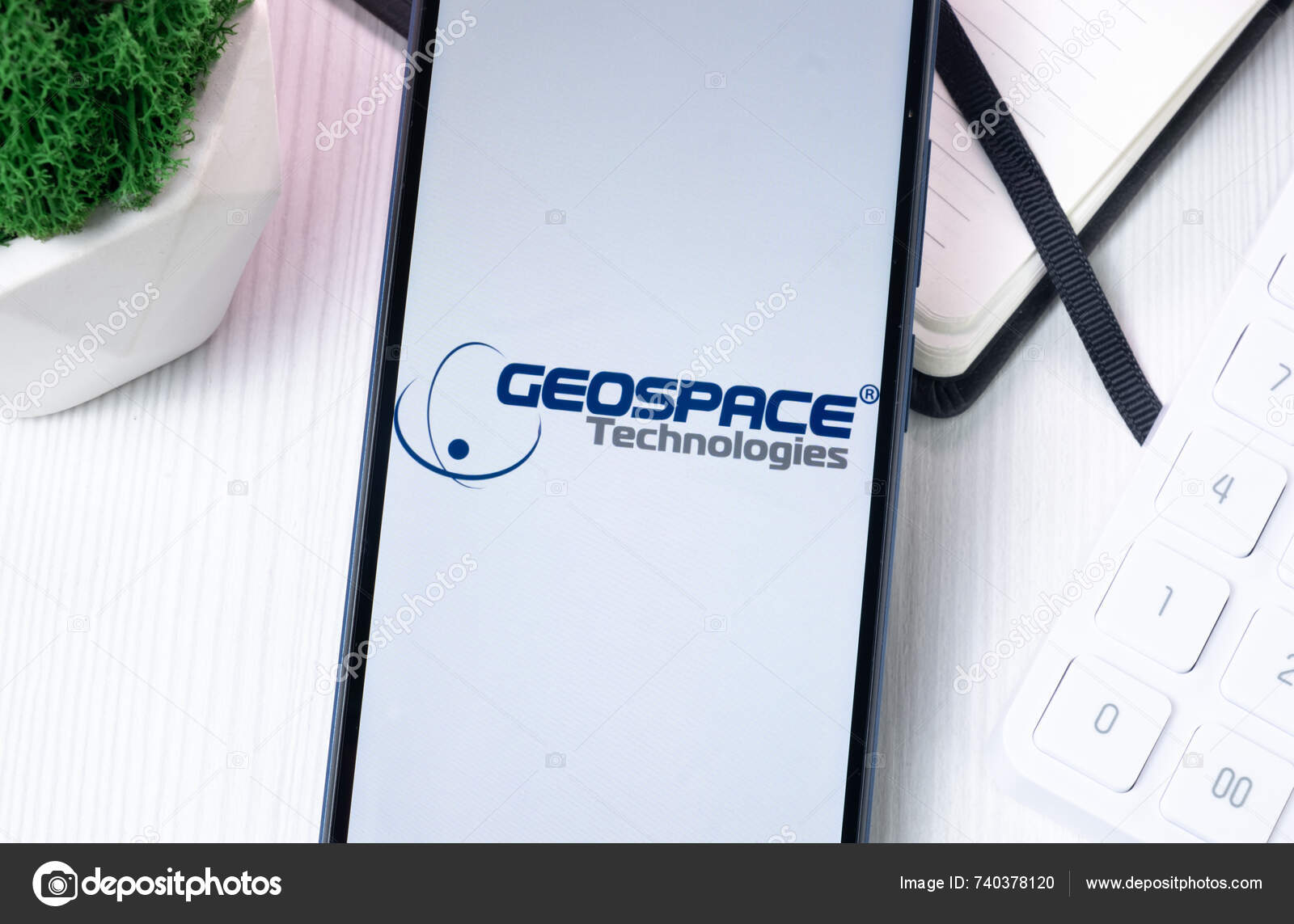 New York Usa August 2024 Geospace Technologies Logo Phone Screen ...