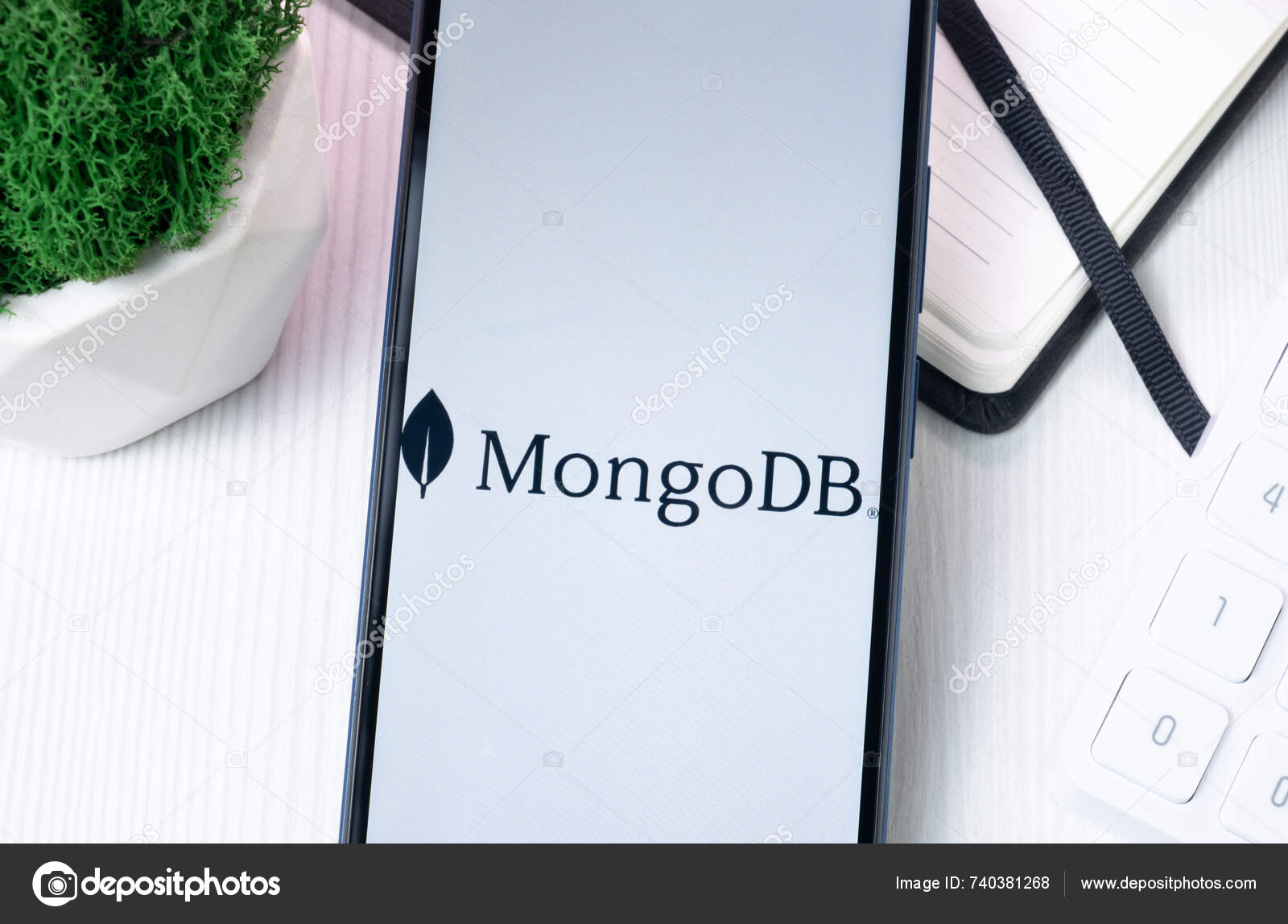 New York Usa August 2024 Mongodb Logo Phone Screen Company — Stock ...