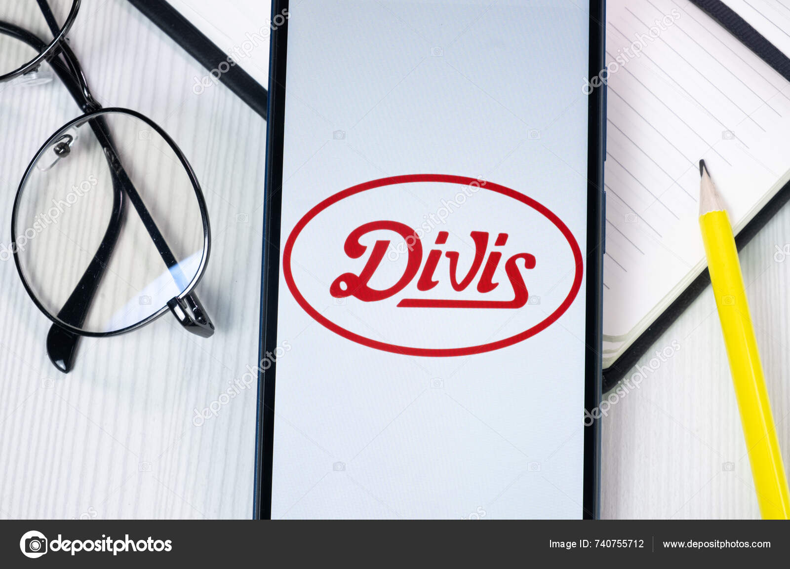 Nueva York Agosto 2024 Divis Laboratories Logo Pantalla Del Teléfono ...