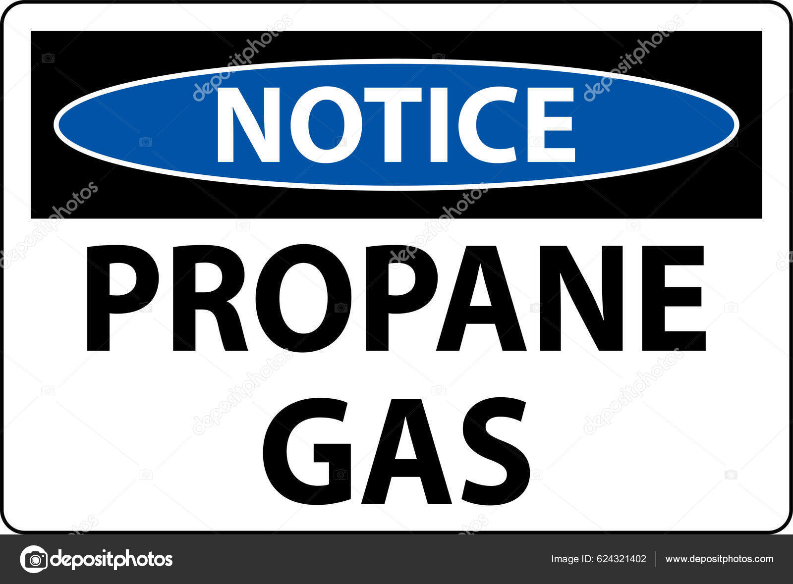 Symbol Propane Notice Label Propane Gas Sign Stock Vector Image by ...