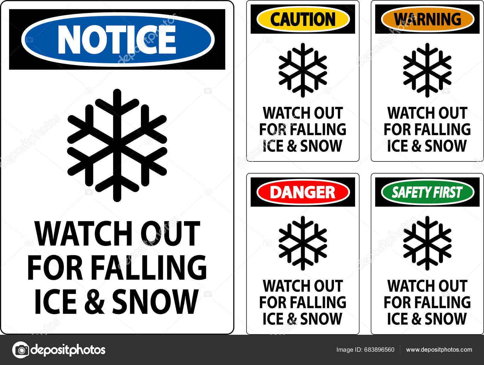 Caution Sign Watch Out Falling Ice Snow Stock Vector by ©Seetwo 683896560 Caution Sign Watch Out Falling Ice Snow Stock Vector by ©Seetwo 683896560