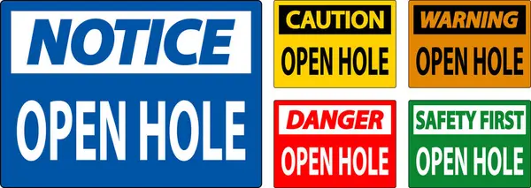 4,538,190 Open hole warning sign Vector Images | Depositphotos