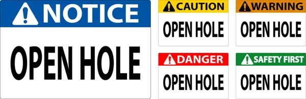 4,538,190 Open hole warning sign Vector Images | Depositphotos