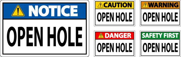 4,538,190 Open hole warning sign Vector Images | Depositphotos