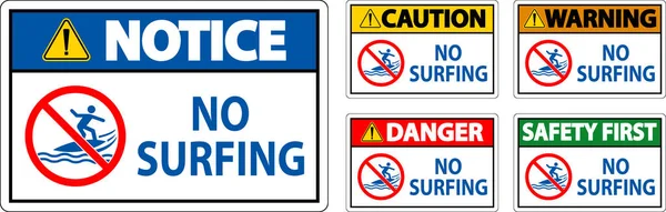 Beach Hazard Warning Sign High Surf Can Cause Drowning Injury Stock ...