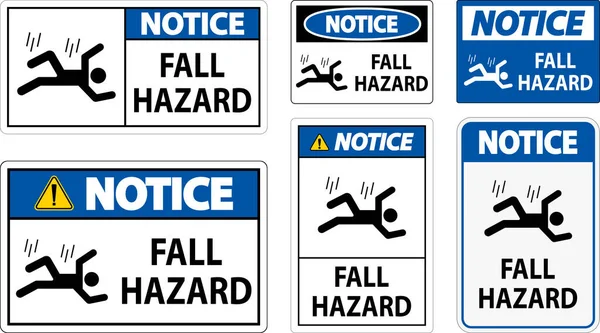 Safety First Sign Fall Hazard Stock Vector by ©Seetwo 699731094