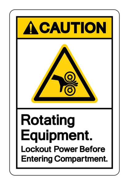 Warning Equipment Starts Automatically Lockout Tagout Servicing Symbol ...