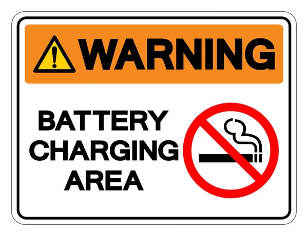 Danger Battery Charging Area Symbol Sign, Vector Illustration, Isolate ...