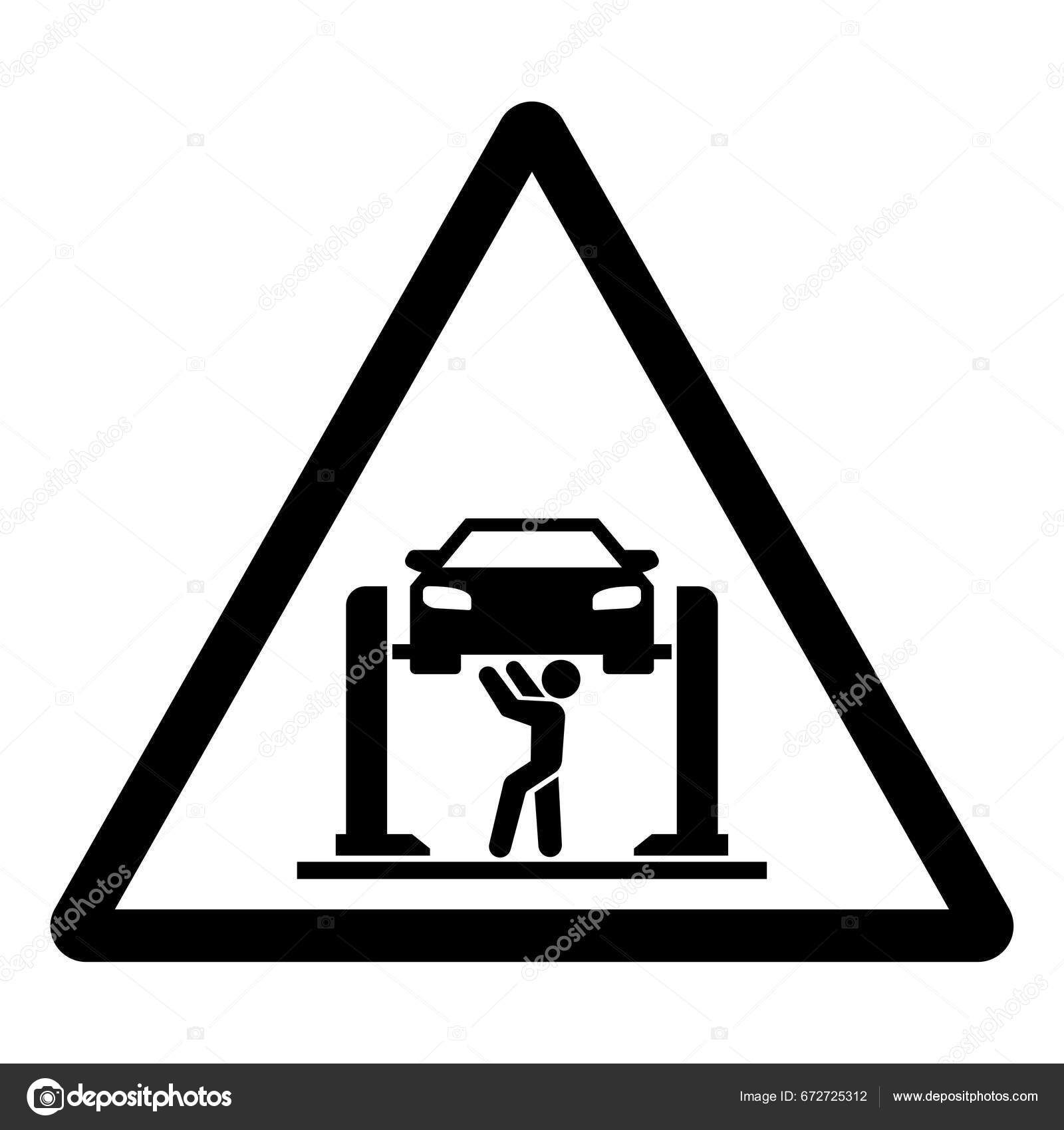 Mechanic Area Symbol Sign Vector Illustration Isolate White Background ...