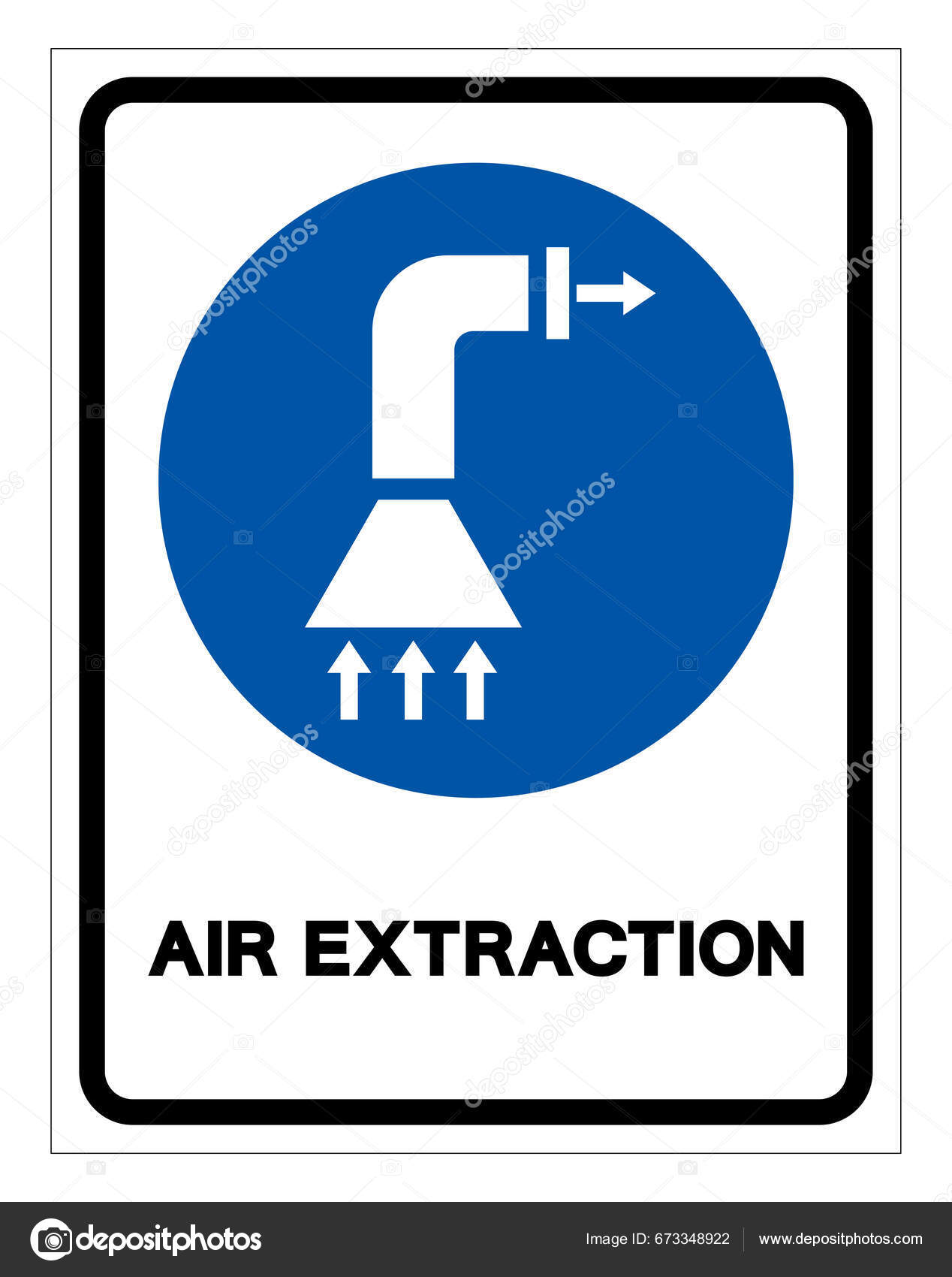 Air Extraction Symbol Sign Vector Illustration Isolate White Background ...