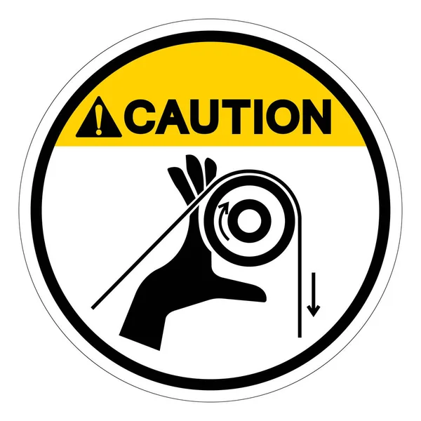 Caution Hand Crush Hazard Symbol Sign Vector Illustration Isolate White ...