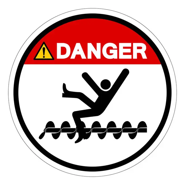 Notice Exposed Rotating Parts Cause Service Injury Death Symbol Sign ...