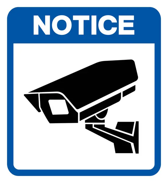 Signe Symbole Vidéosurveillance Illustration Vectorielle Isolement Sur ...