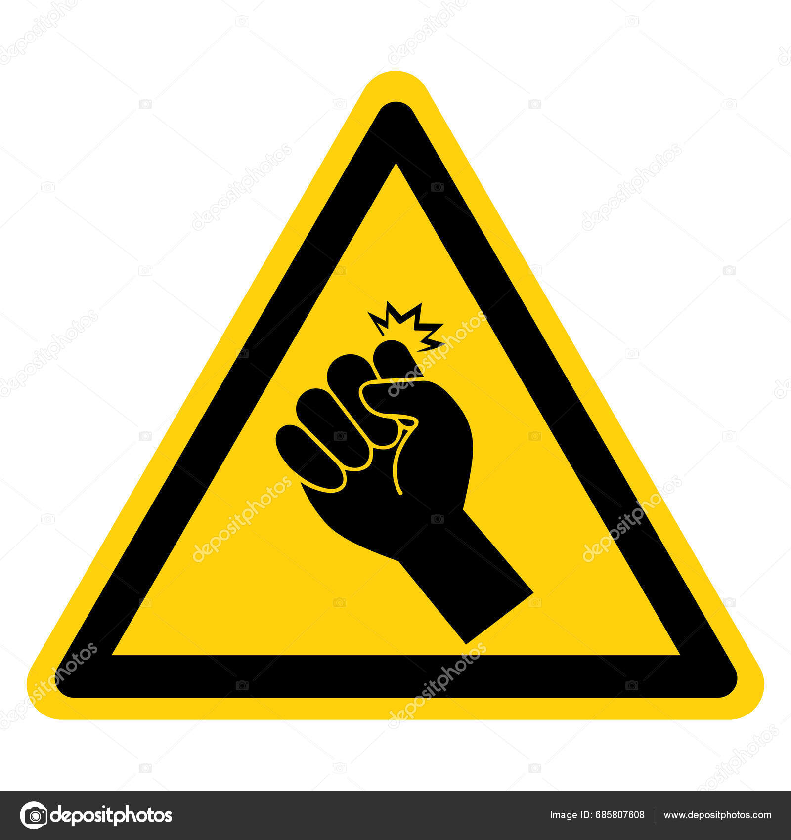 Knock Symbol Sign Vector Illustration Isolate White Background Label ...