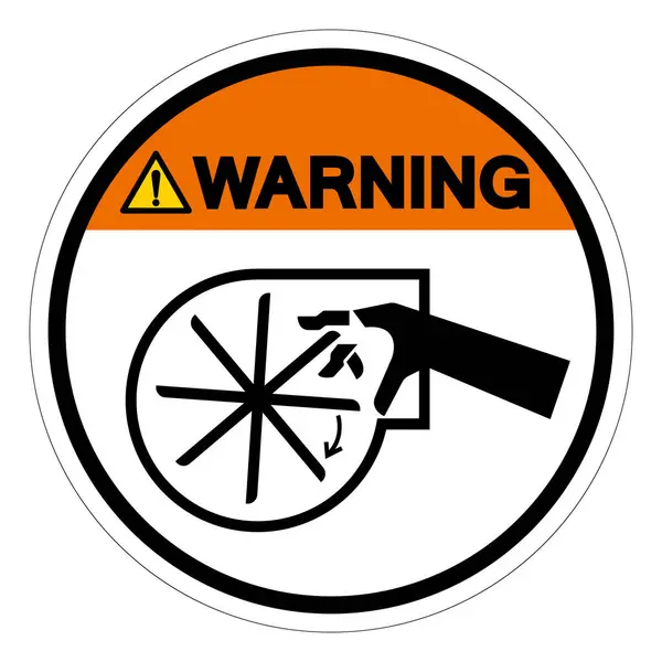Warning Hand Crush Pinch Point Symbol Sign Vector Illustration Isolate ...