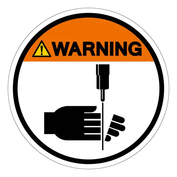 Warning Hand Crush Pinch Point Symbol Sign Vector Illustration Isolate ...
