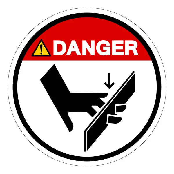 Danger Cut Hazard Hazard Symbol Sign Vector Illustration Isolate White ...