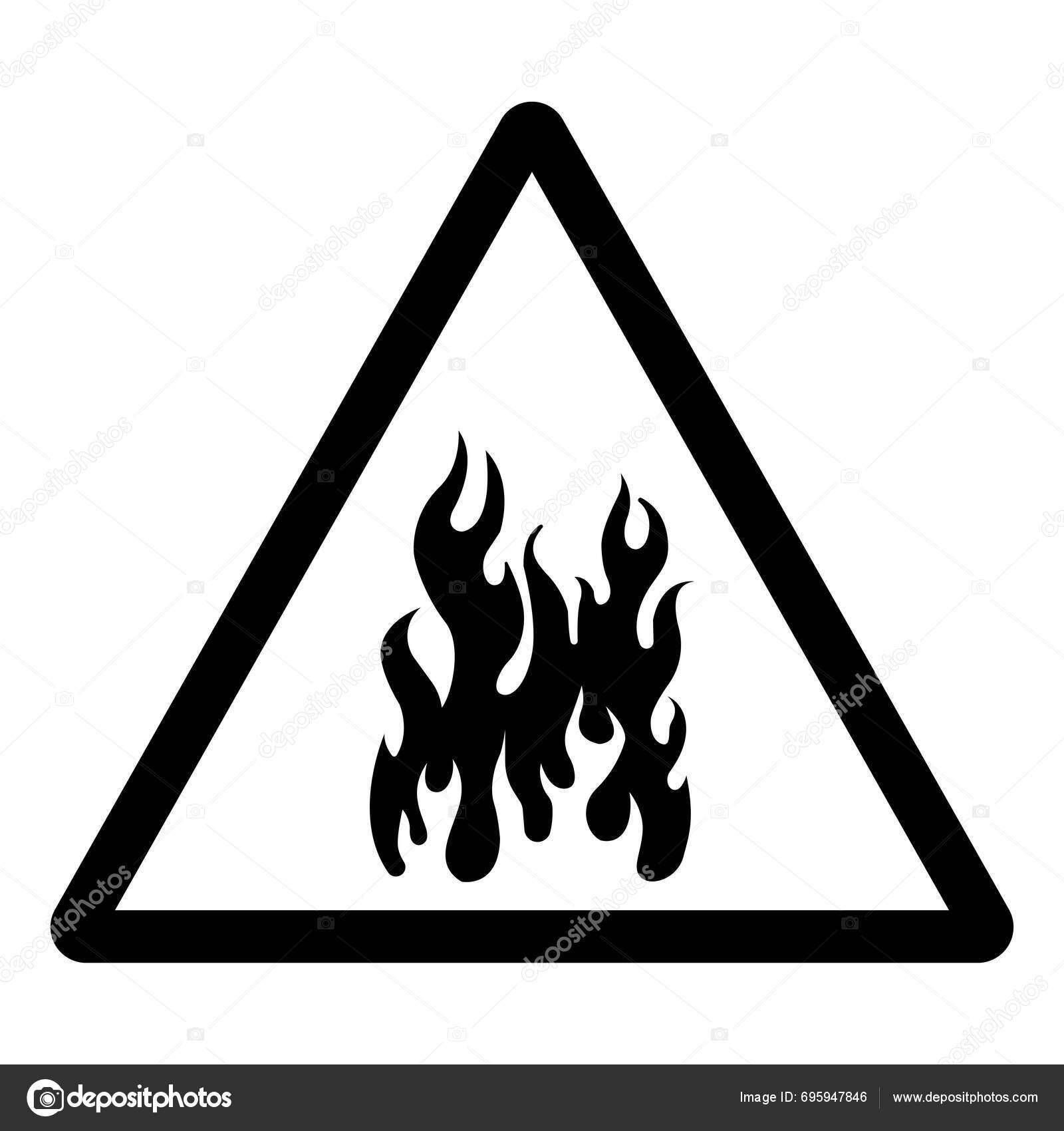 Danger Fuel Storage Area Symbol Sign Vector Illustration Isolate White ...