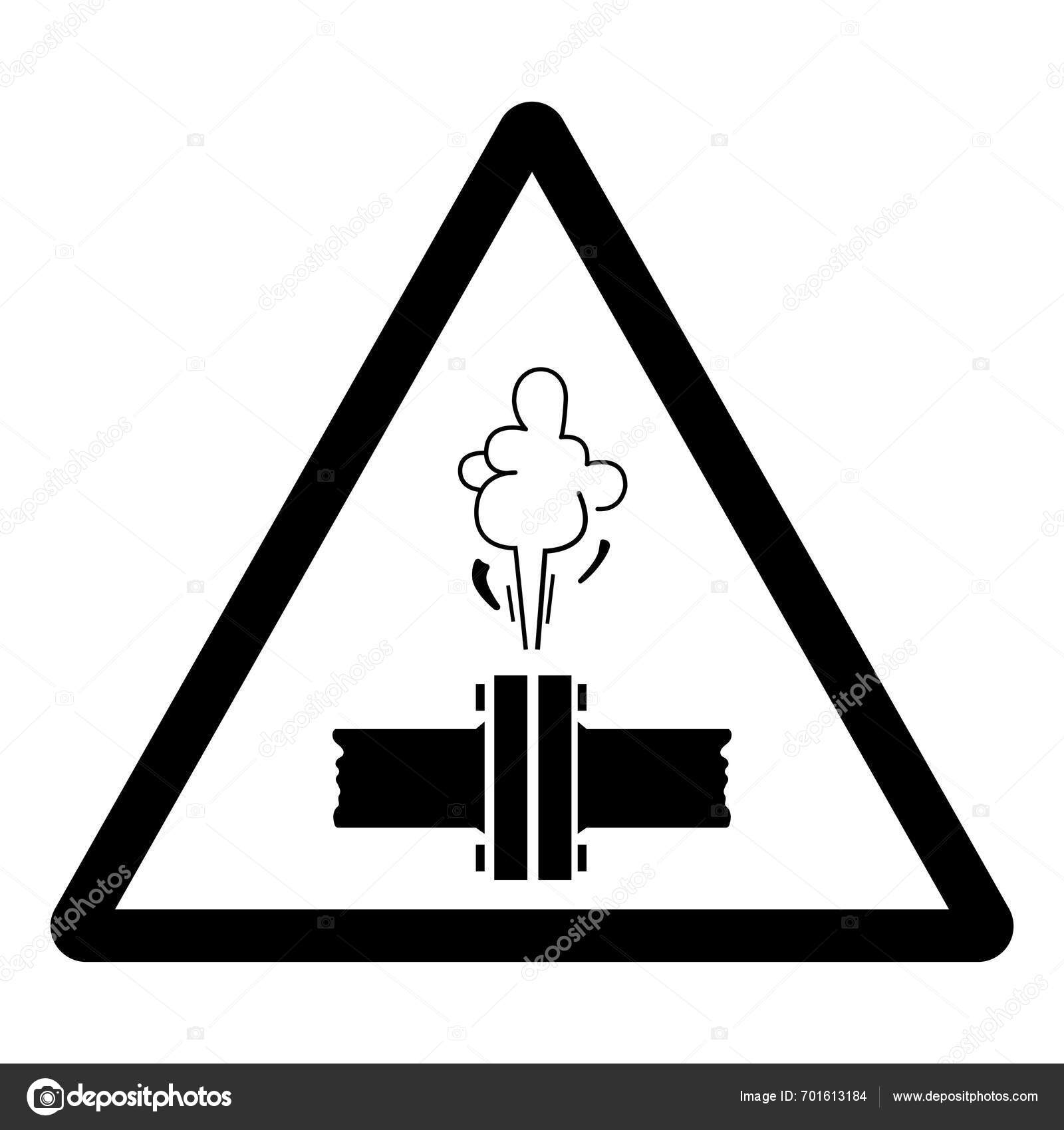 Signo Símbolo Vapor Alta Presión Ilustración Vectorial Aislamiento ...