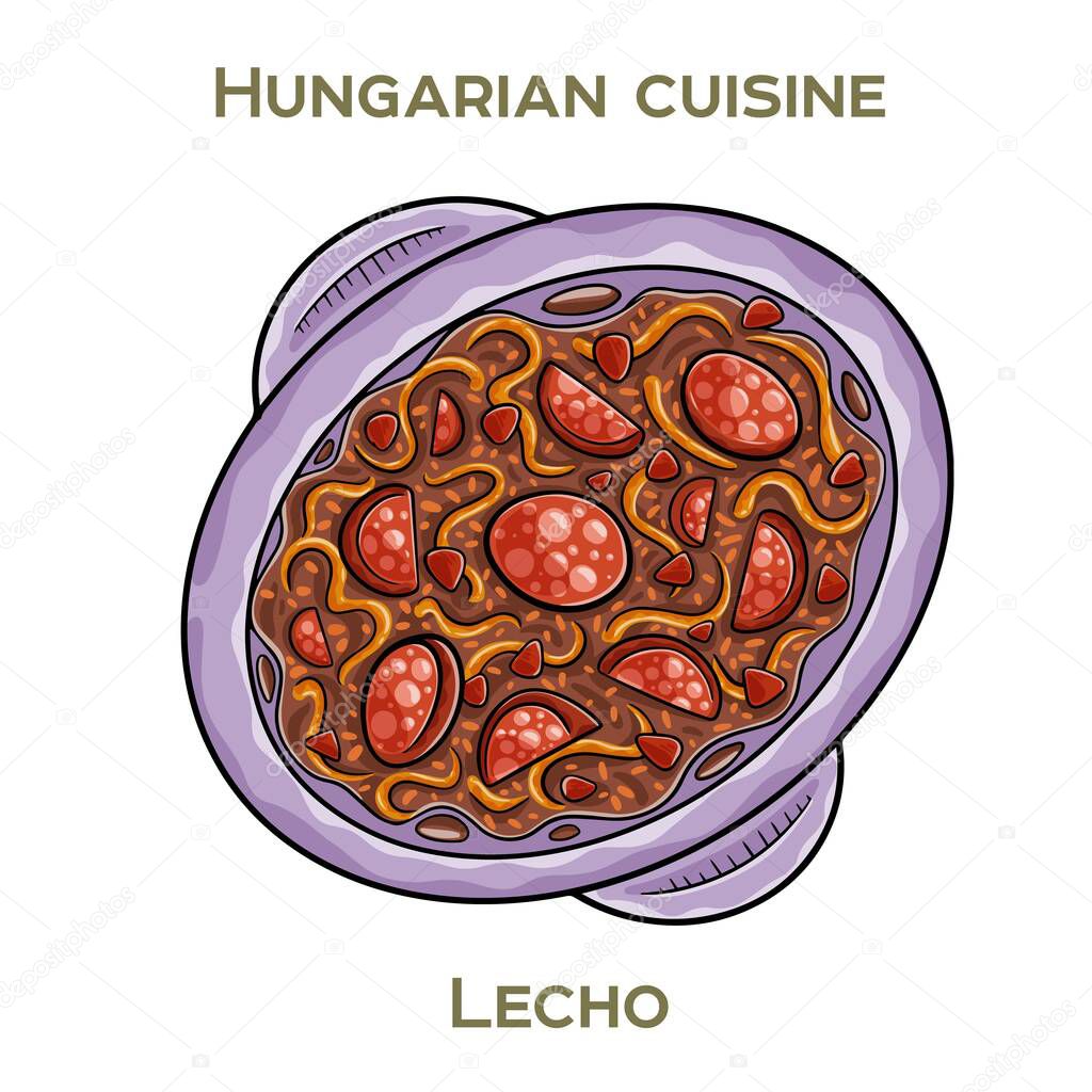 El Lecho es un plato tradicional húngaro con una vibrante mezcla de ...