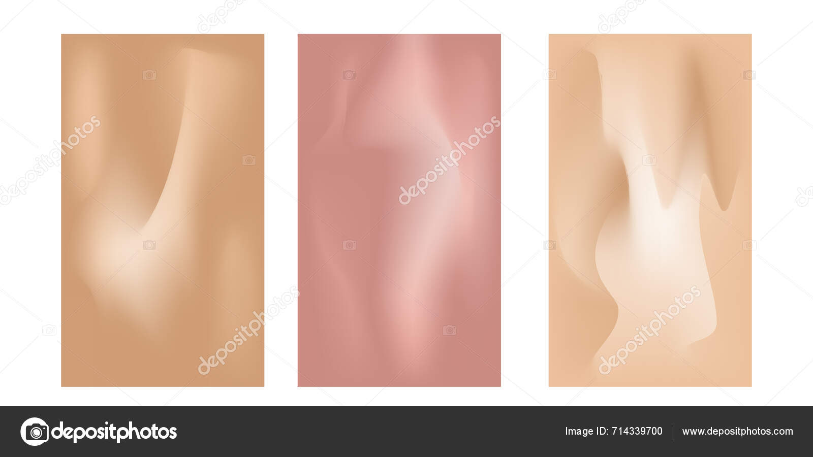Set Nude Gradient Backgrounds Stock Vector by ©acta@3g.ua 714339700