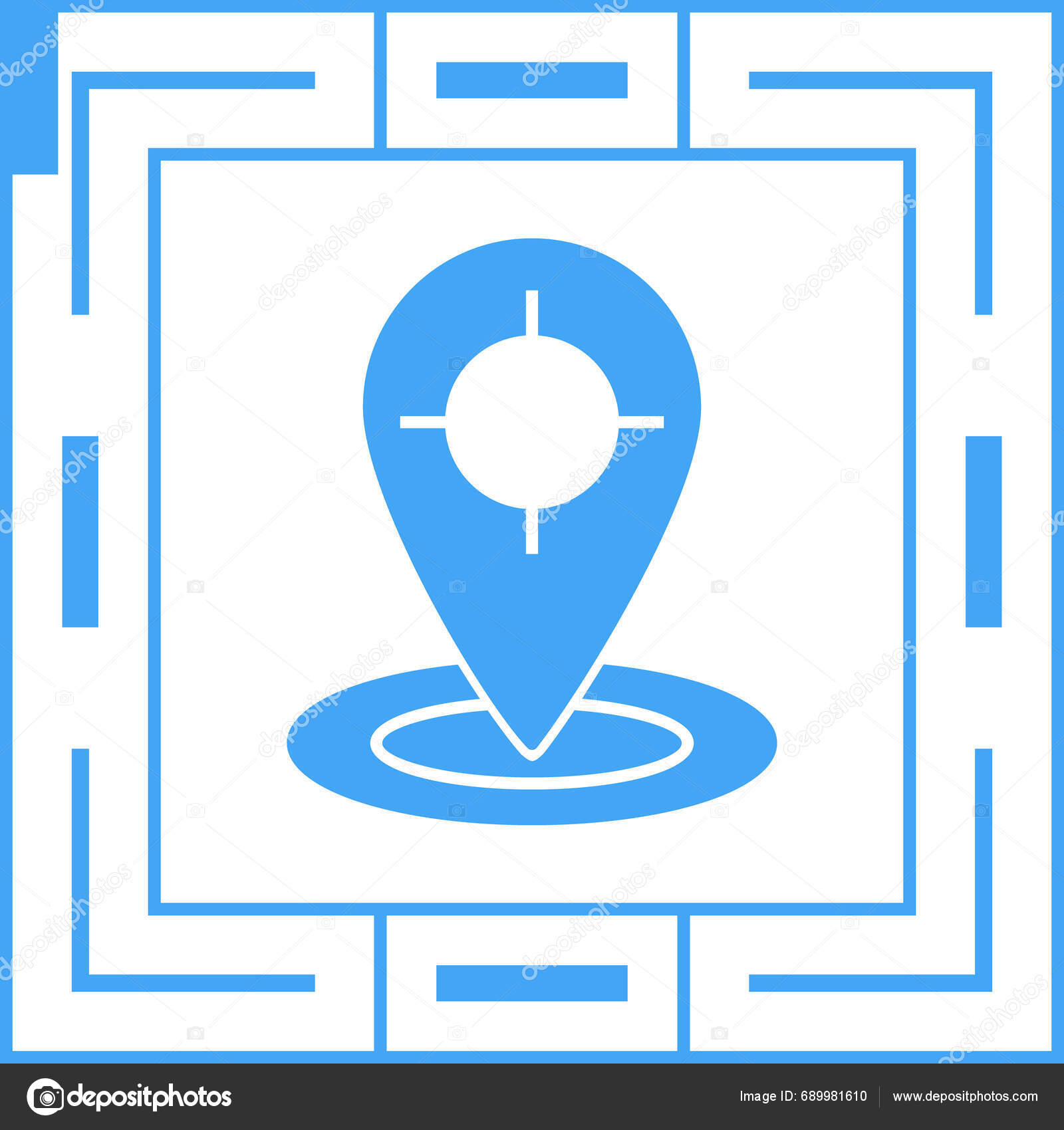 Map Icon Vector Illustration — Stock Photo © GraphicNehar #689981610