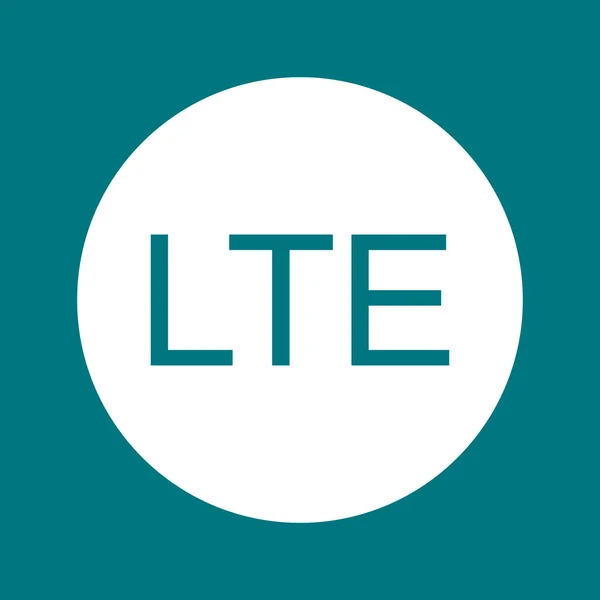 Lte Advanced Logo 4G LTE Wireless Technology Logo Stock Illustration