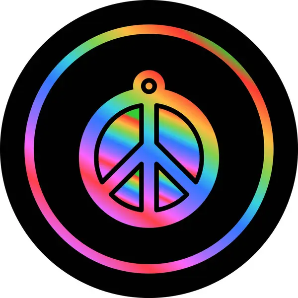 Rainbow Peace Signs Background
