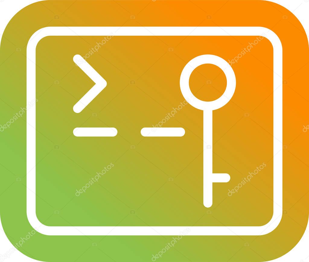 SSH Icono de acceso, ilustración vectorial diseño simple 2025