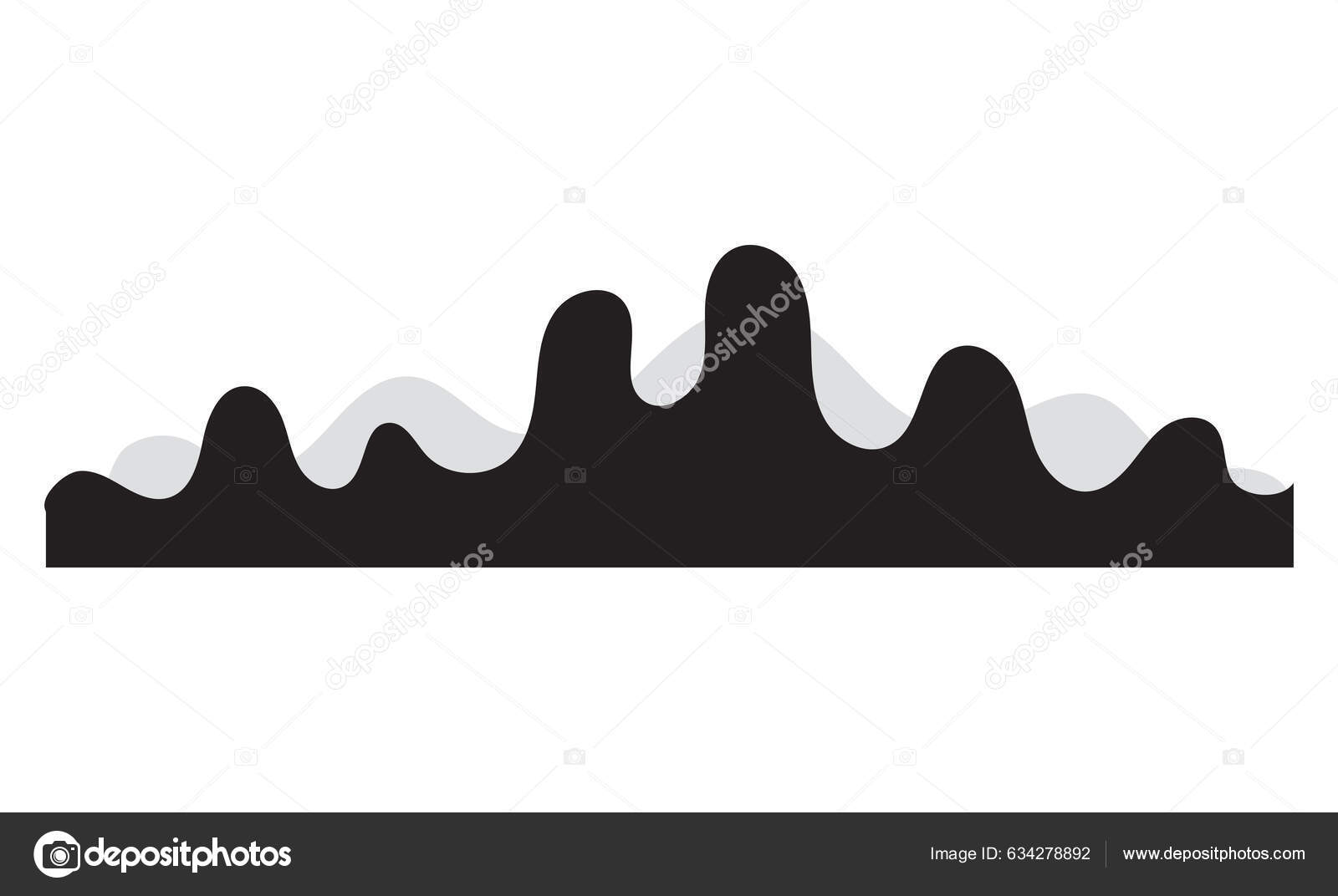 Sound Wave Curve Waveform Equalizer Music Player Vector Illustration ...