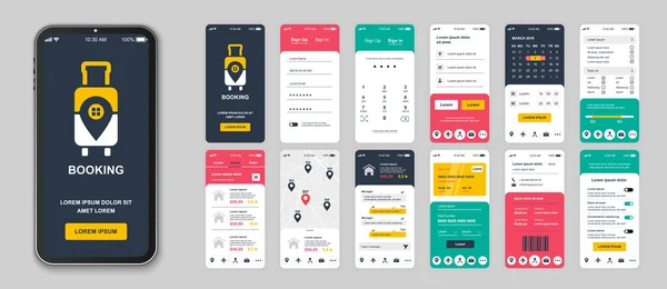 Set of UI, UX, GUI screens Shopping app flat design template for mobile ...