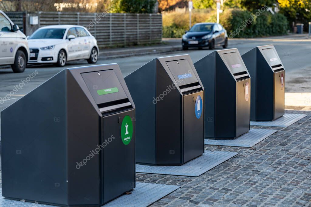 Copenhagen, Denmark Modern and clean garbage collection, sorting and ...