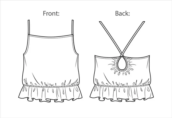 Halter blouse Vector Art Stock Images | Depositphotos