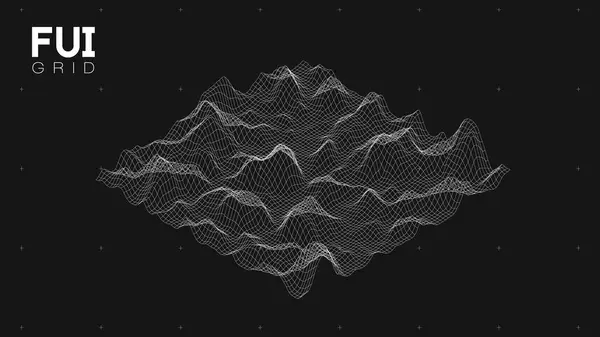 Fui Gui Vector Landscape Scan Grid Abstract Futuristic Background Sci ...