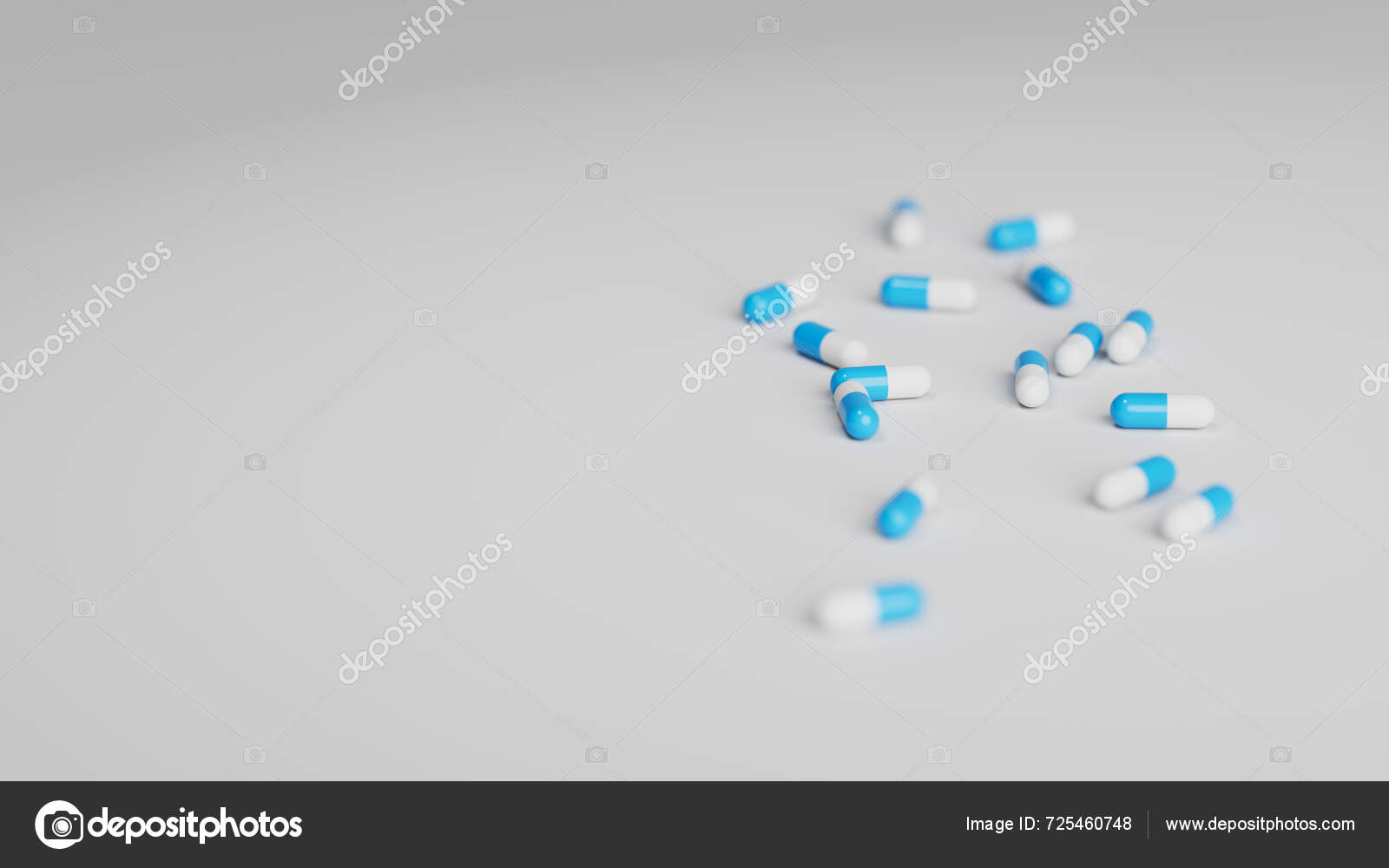 Blue White Pills White Background Shallow Dof Drugs Pills Tablets ...
