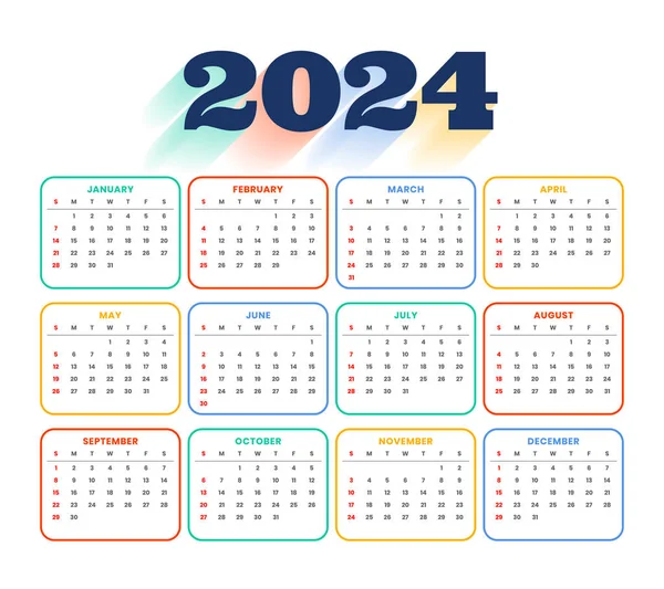 100,000 Calendrier 2024 Vector Images | Depositphotos