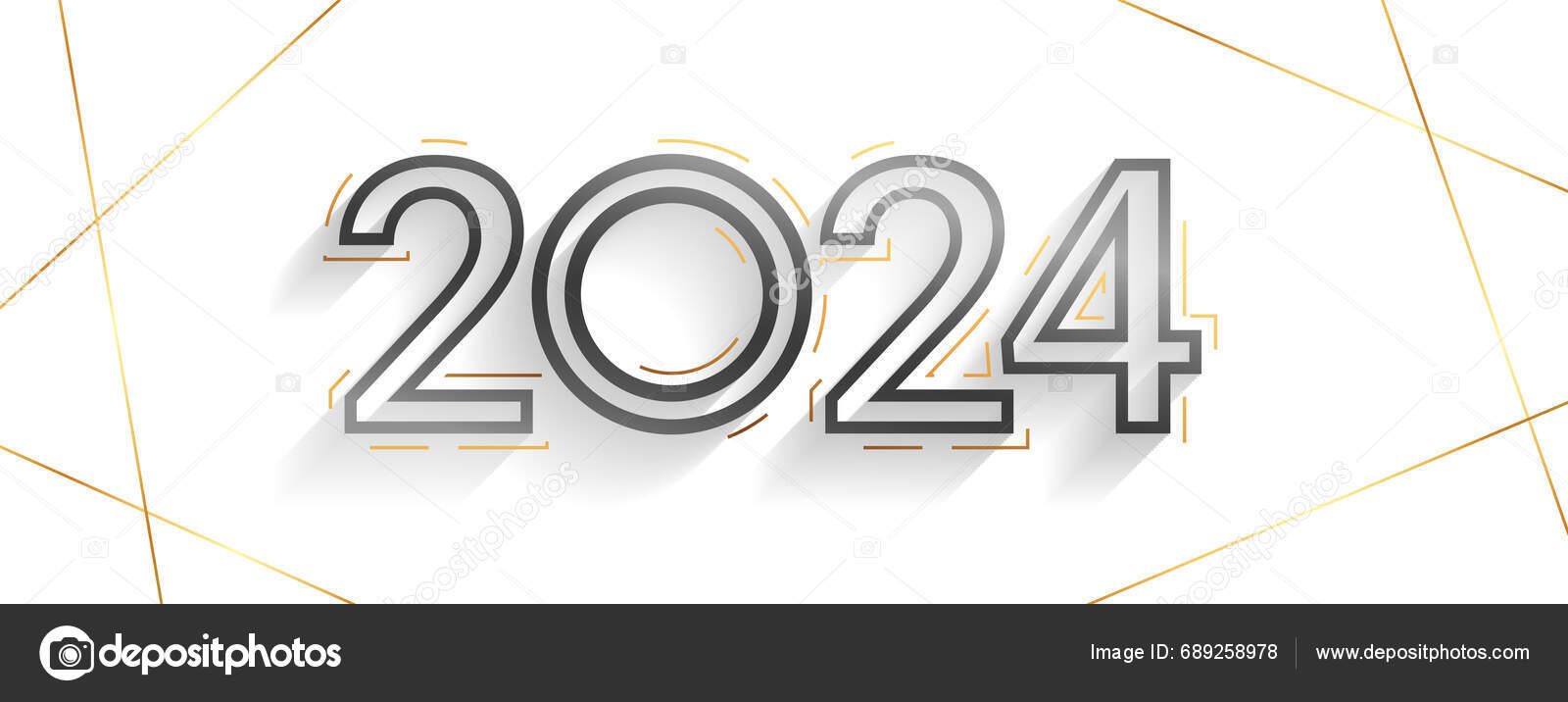 2024 Letras Año Nuevo Fondo Pantalla Vacaciones Con Vector Espacio ...