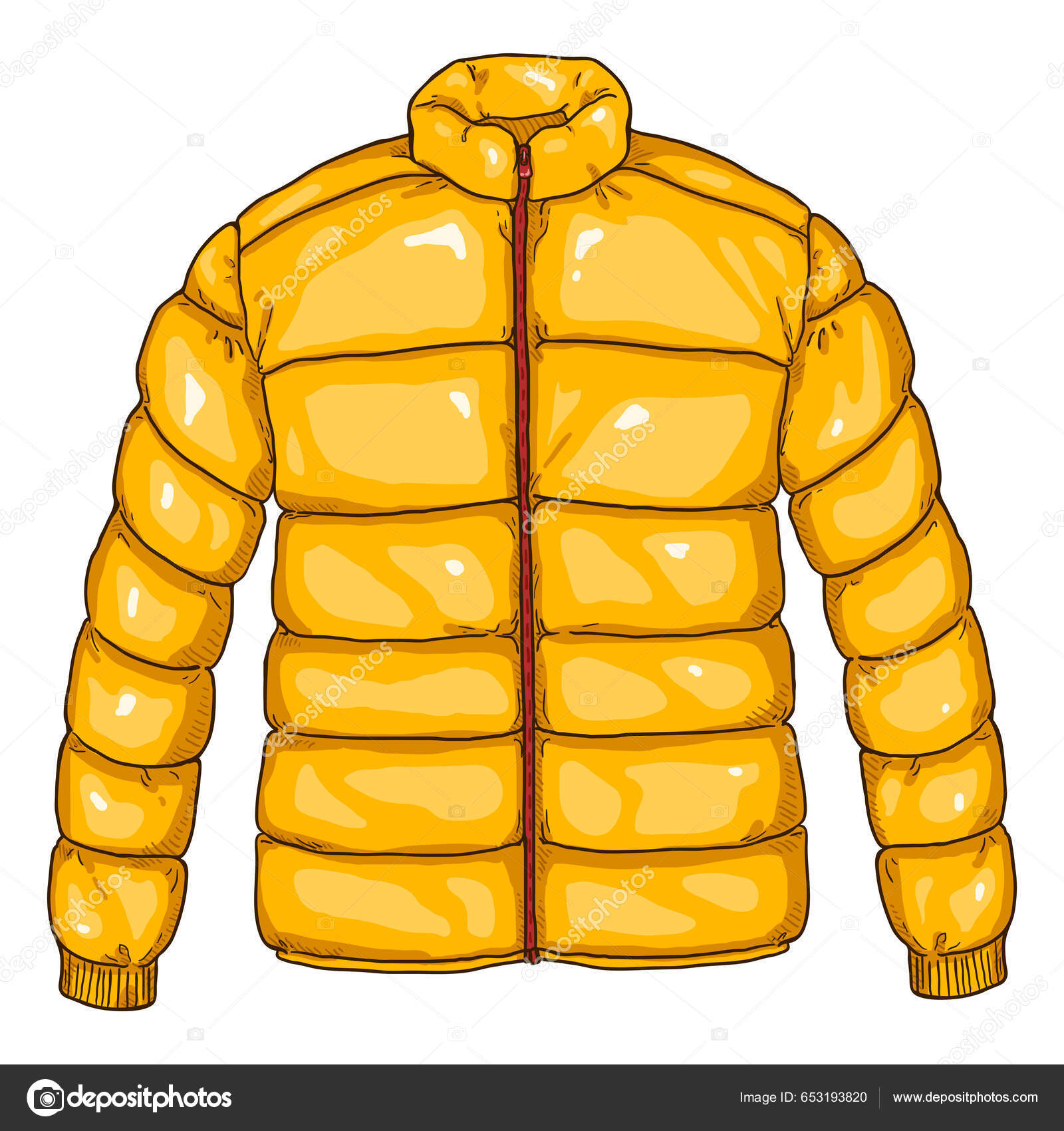 Vector Cartoon Yellow Jacket Illustration Stock Vector by ©nikiteev ...
