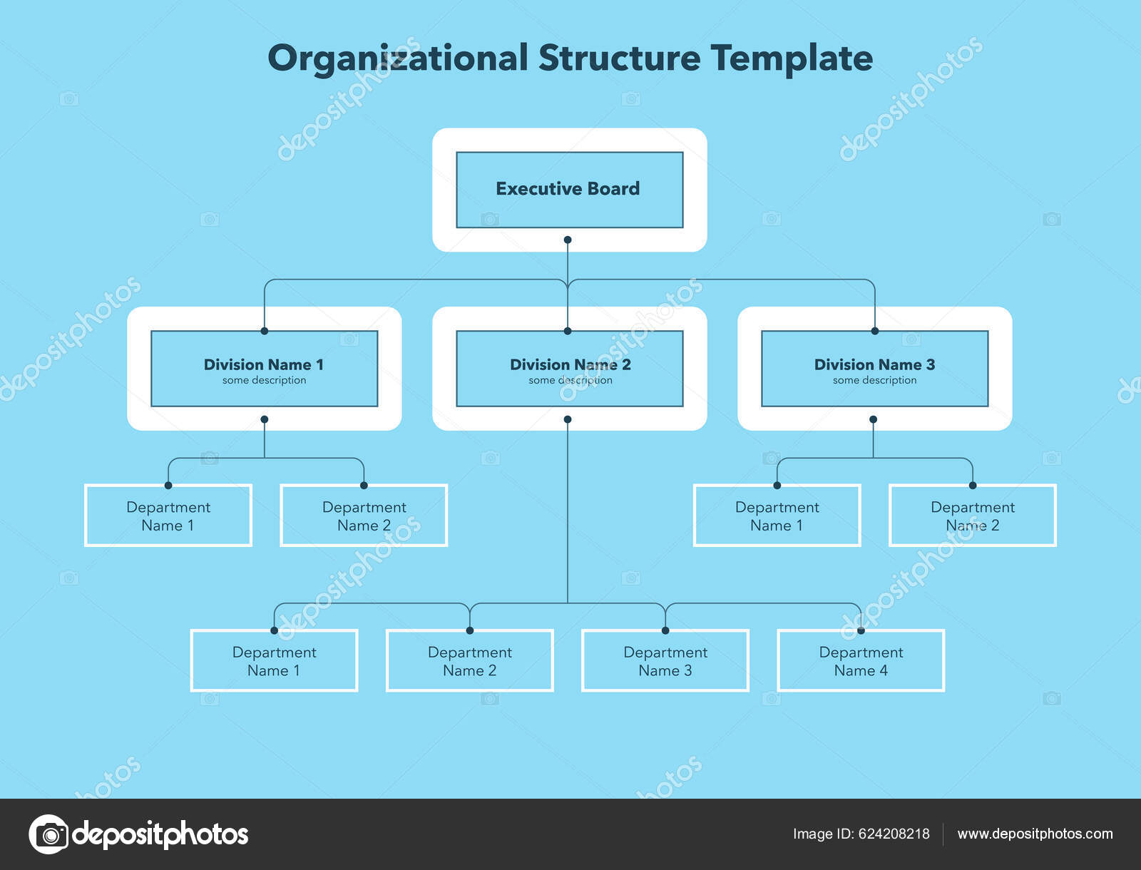 Image vectorielle Infographie Moderne Pour Structure Organisationnelle ...