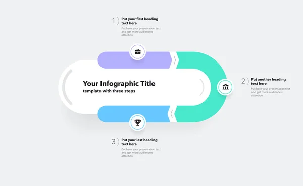 Process Flow Diagram Divided Four Steps Flat Infographic Minimalistic ...