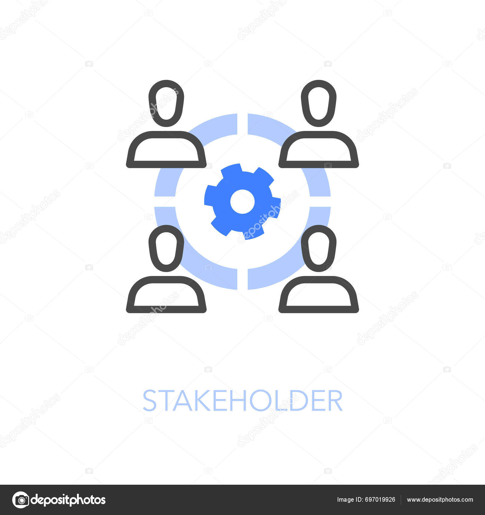 Simbol Ikon Yang Divisualisasikan Sederhana Dengan Orang Orang Yang ...